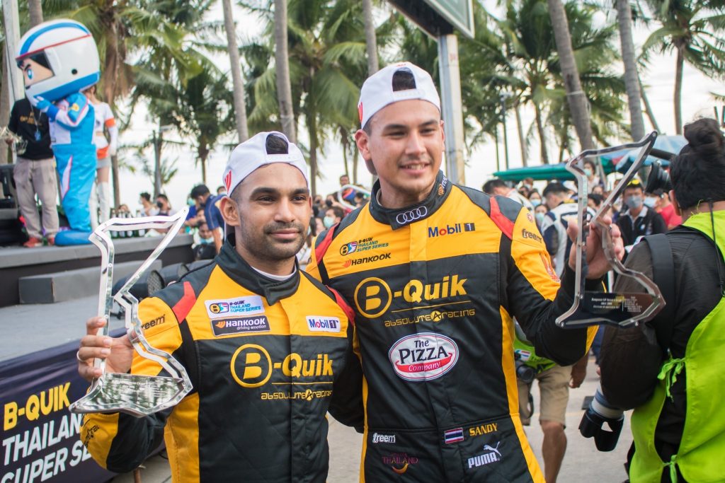 Sandy Kraokaew Stuvik on the podium at Bangsaen Grand Prix | ThaiPR.NET