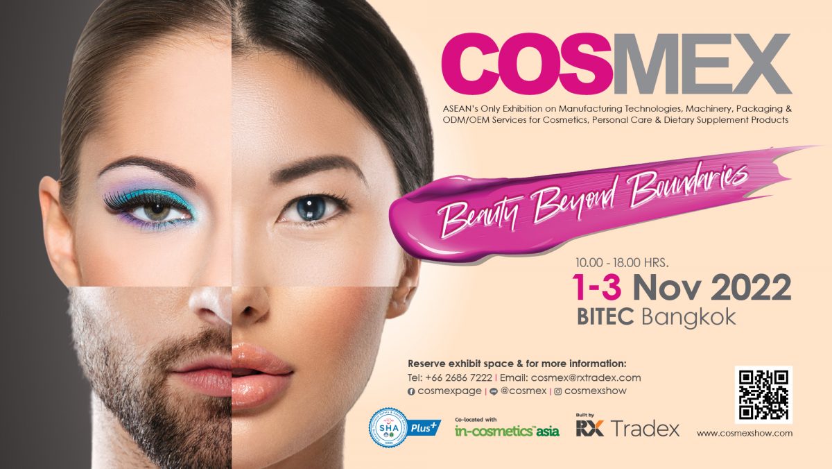RX Tradex welcomes beauty entrepreneurs to COSMEX where boundaries are ...