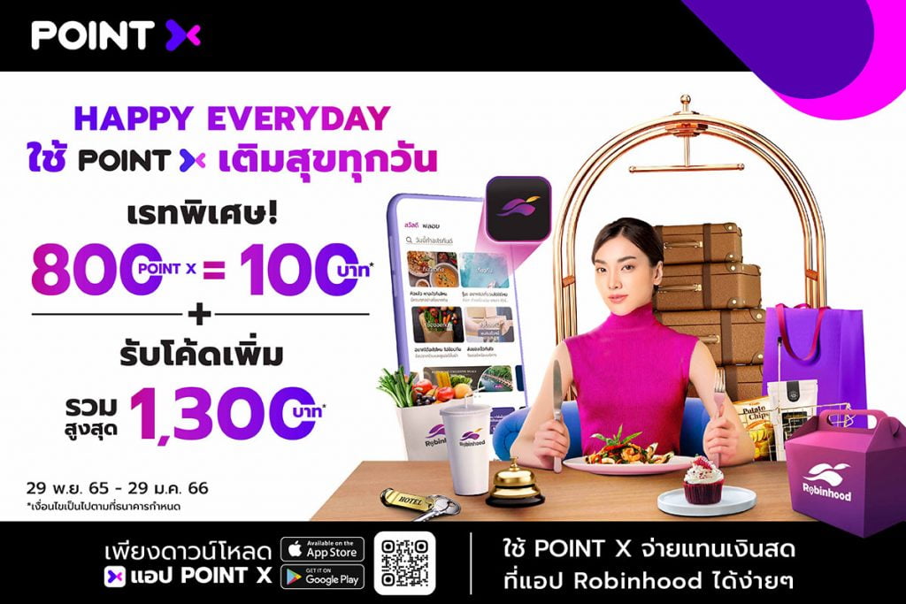 "PointX" partners with "Robinhood," launching a new "HAPPY EVERYDAY" campaign to fulfill your ...
