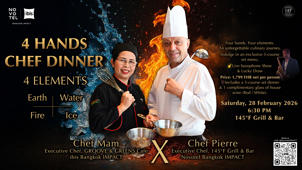 ปักหมุดดินเนอร์หรู! “4 Hands Chef Dinner” เปิดประสบการณ์ 5 คอร์สเมนู ตี ...